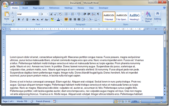 Create random text in Word 2007